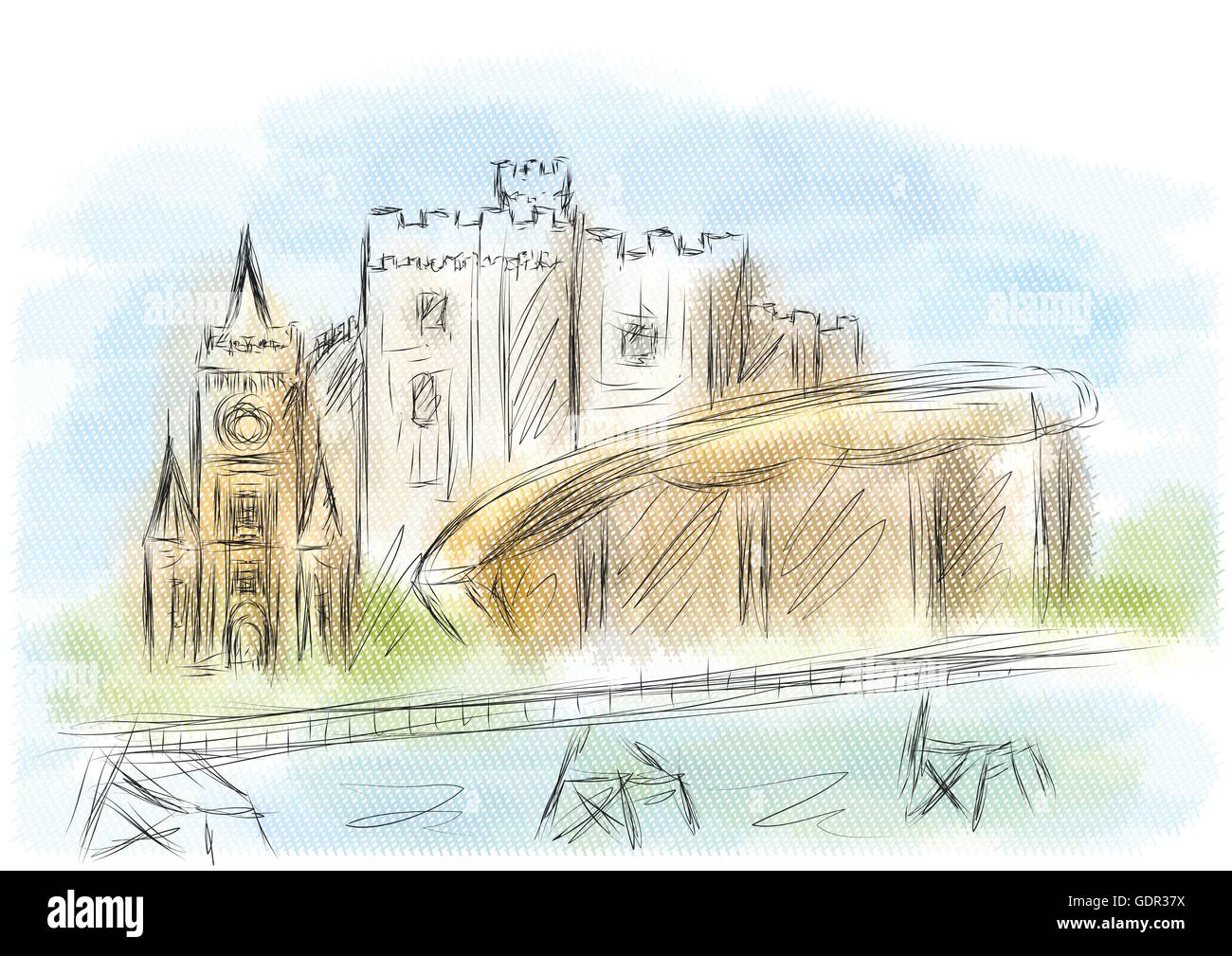 Cardiff vector vectors hi-res stock photography and images - Alamy