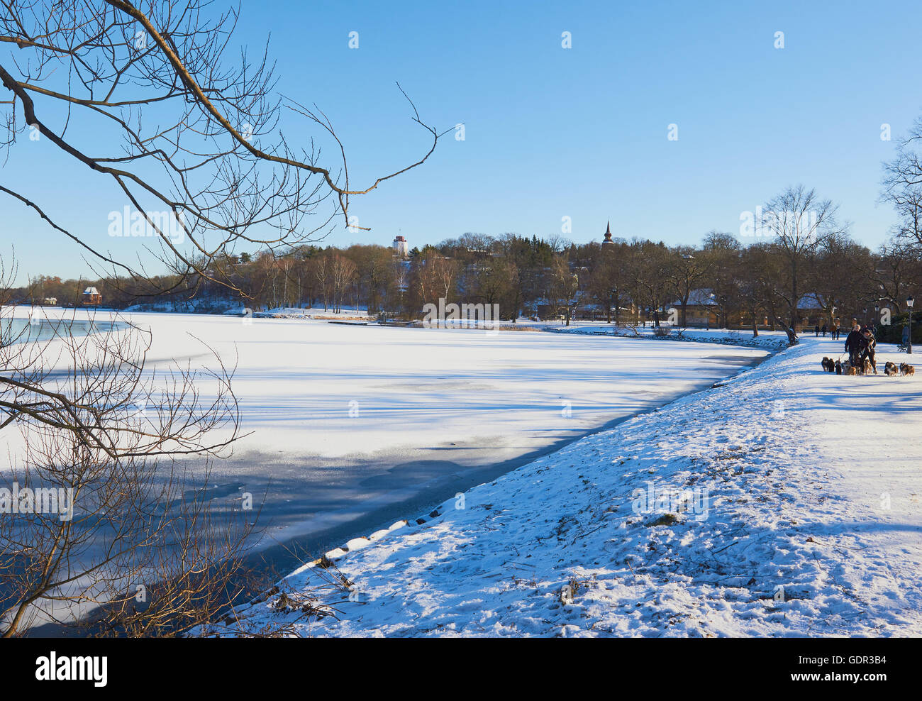 Djurgarden Stockholm Winter Stock Photos & Djurgarden Stockholm Winter ...