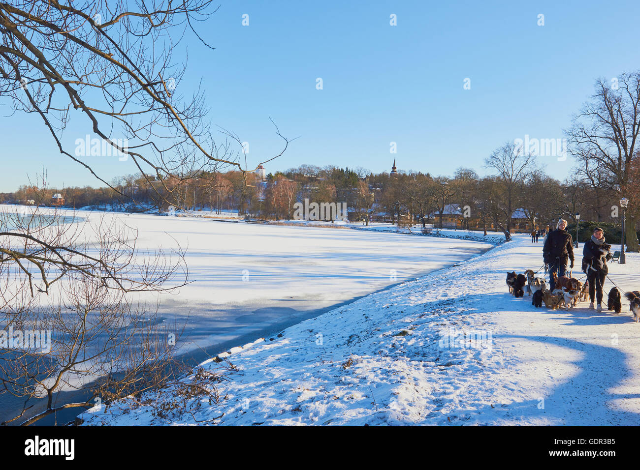 Djurgarden Stockholm Winter Stock Photos & Djurgarden Stockholm Winter ...