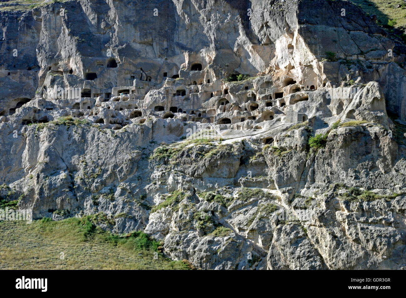 geography / travel, Georgia, Varzia, cavern monastery in the rocks ...
