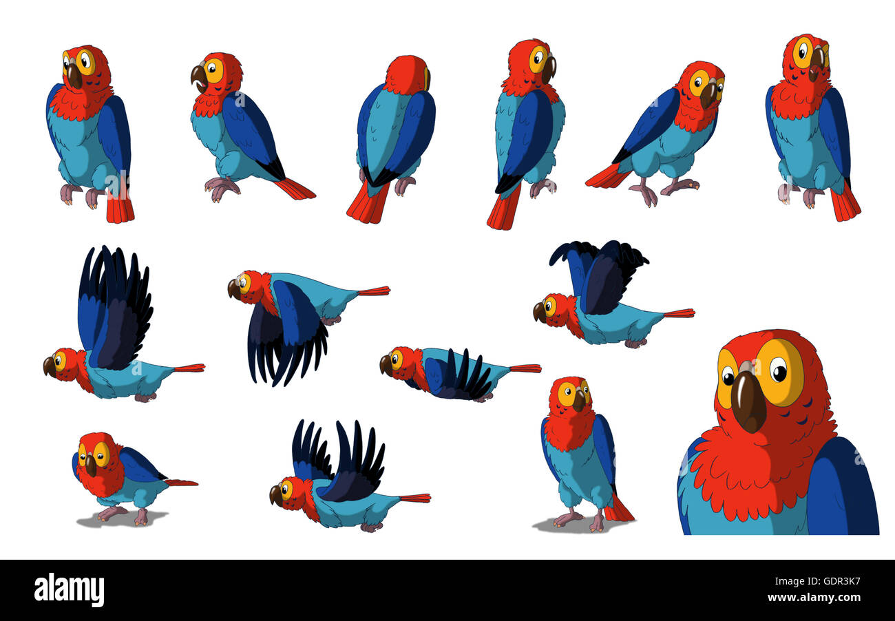 Polly Parrot Cartoon