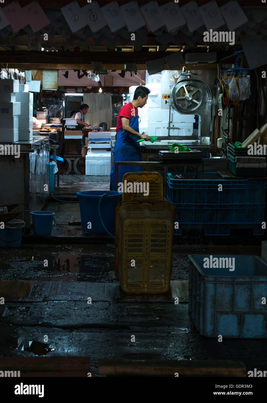 Tsukiji fish market, Kanto region, Tokyo, Japan Stock Photo - Alamy
