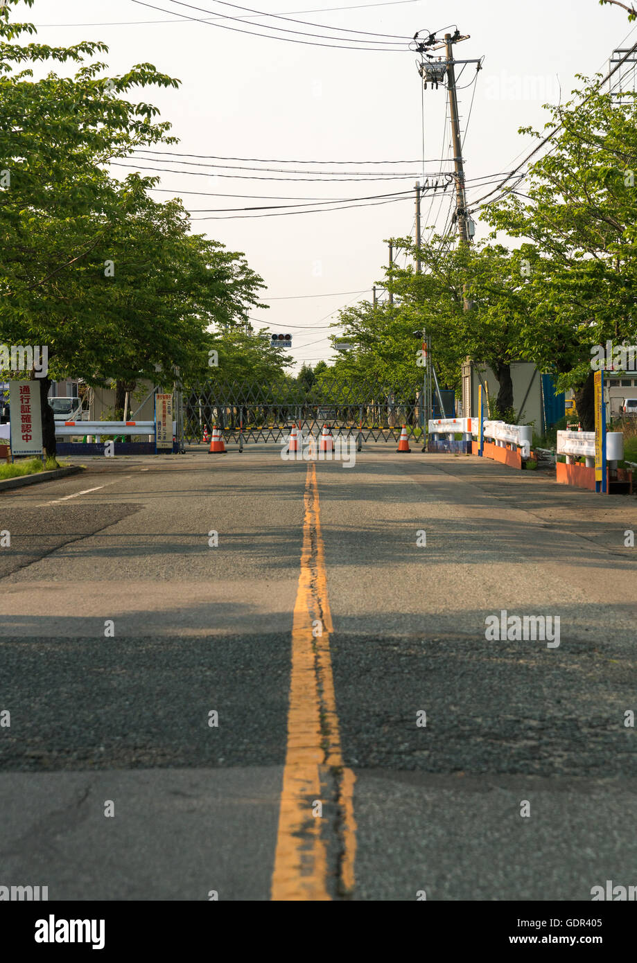 Roadblock in the difficult-to-return zone after the daiichi nuclear ...