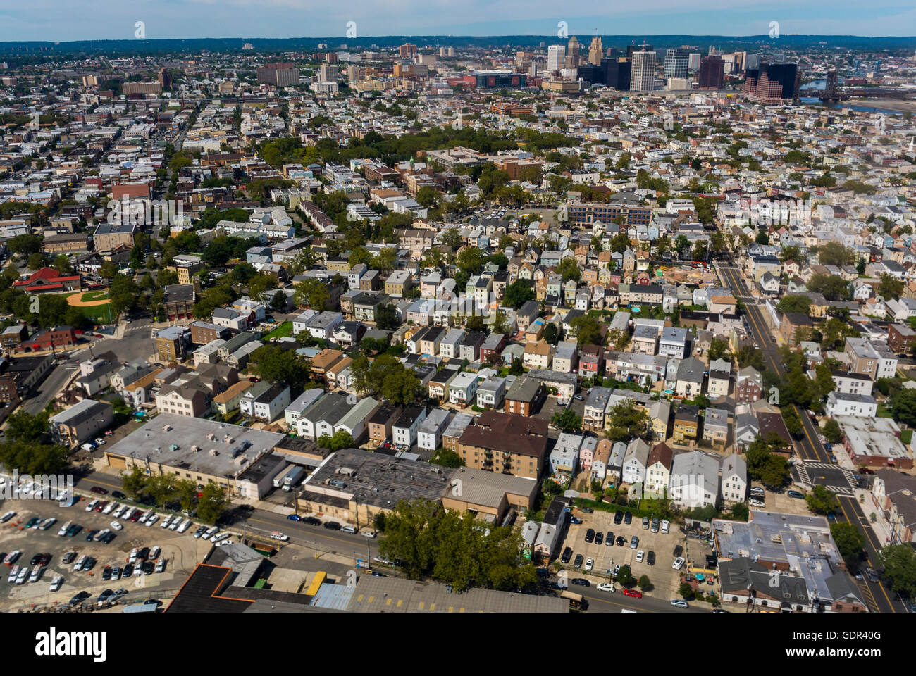 Newark, New Jersey, USA, Aerial View from Airplane, Housing, Suburbs ... Newark, New Jersey, USA, Aerial View from Airplane, Housing, Suburbs ...