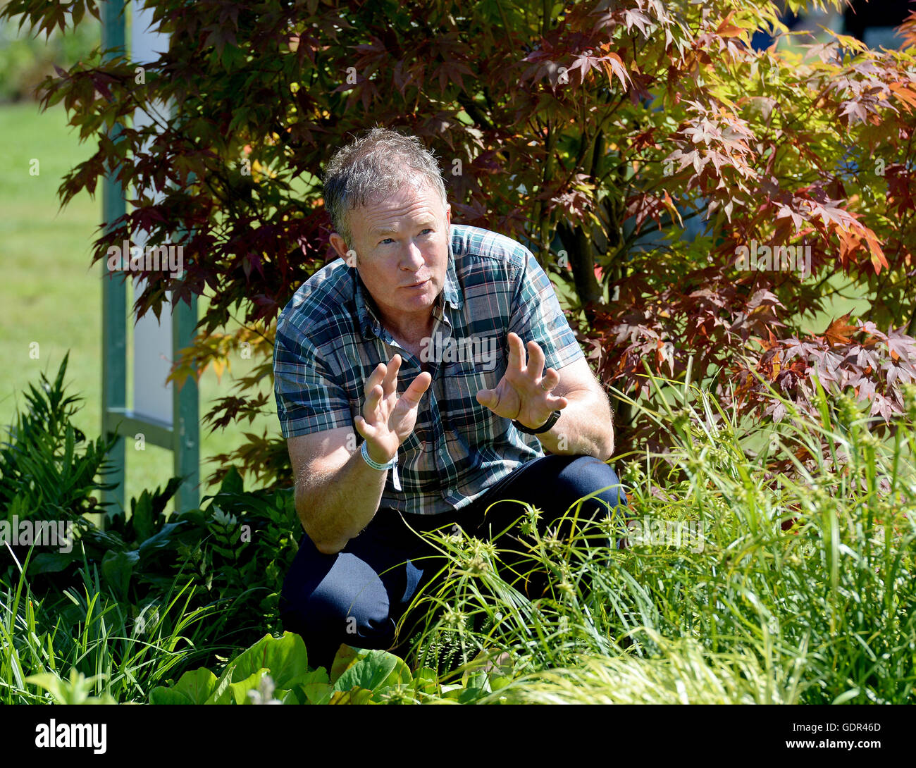 TV gardening presenter Toby Buckland at the Tatton RHS Flower Show ...