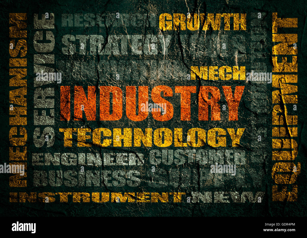 Industry word cloud concept Stock Photo - Alamy