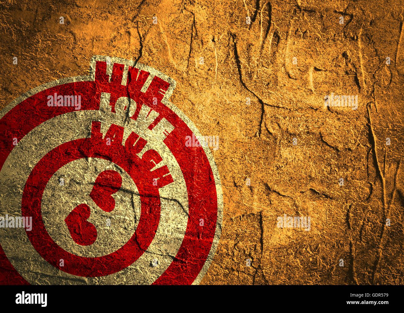 Motivational quote live laugh love hi-res stock photography and images ...