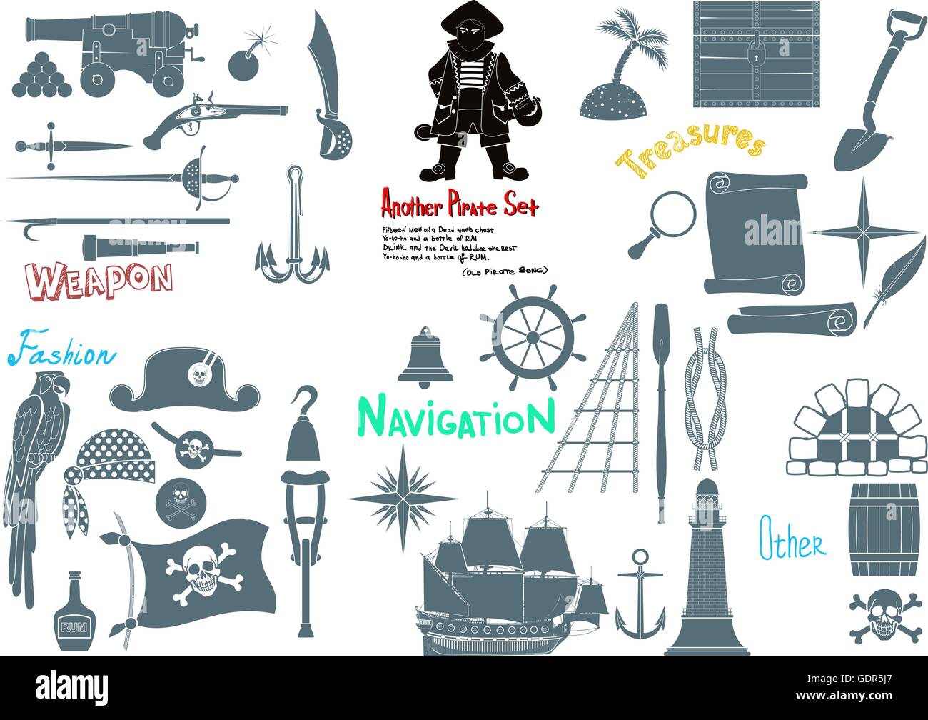 Money ship flag pirate Stock Vector Images - Alamy