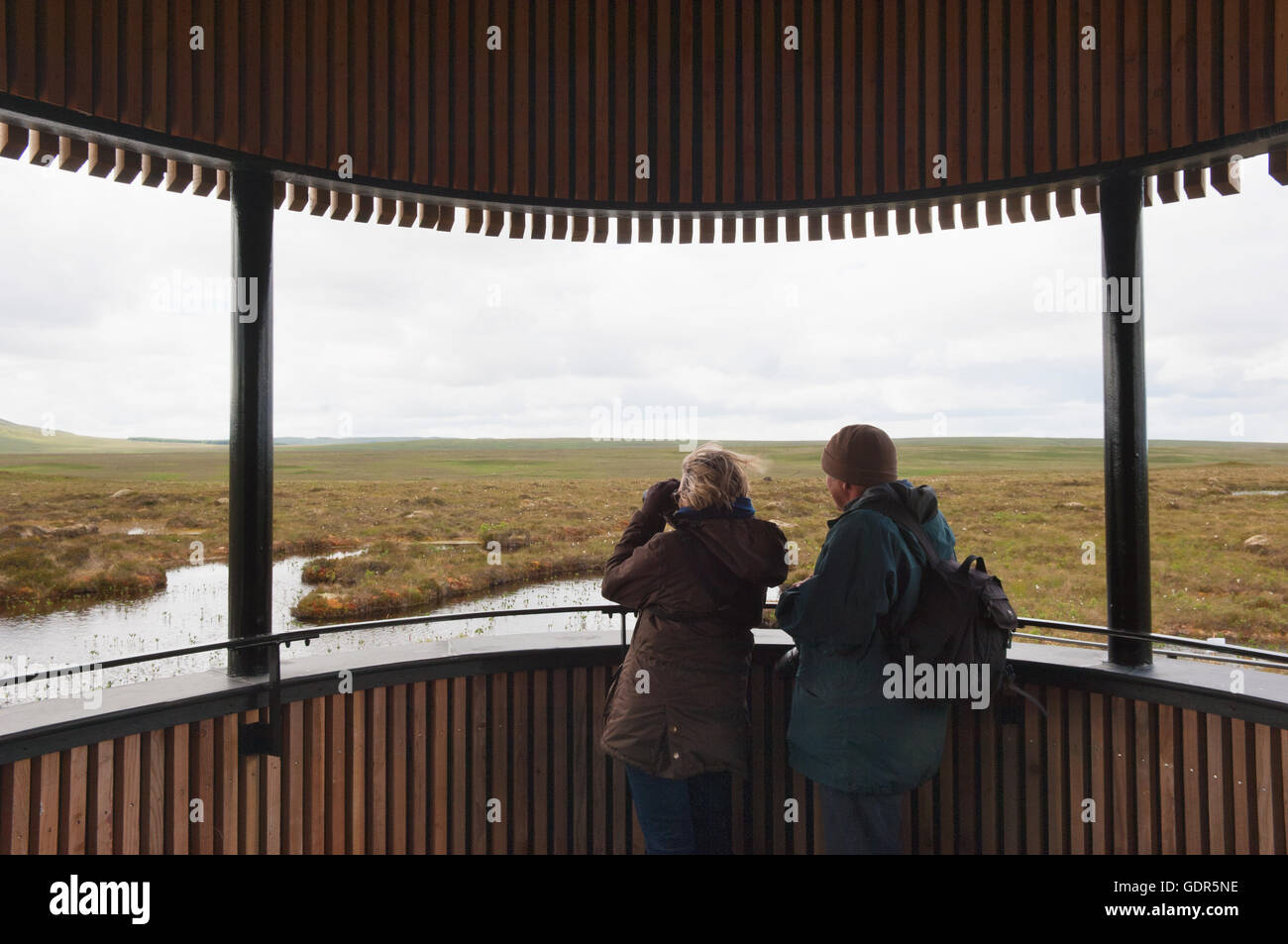 Forsinard flow lookout tower hi-res stock photography and images - Alamy