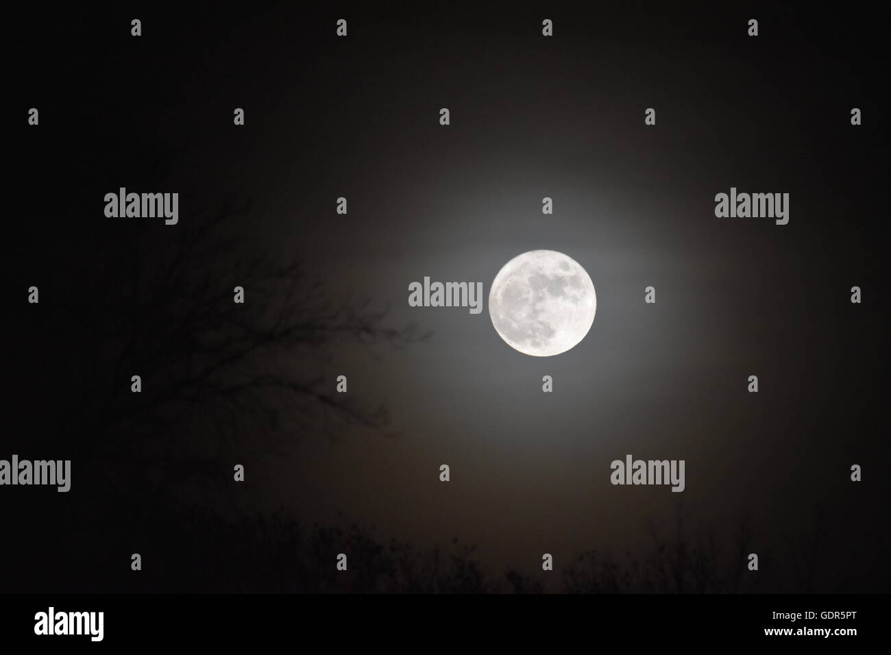 A beautiful full moon Stock Photo - Alamy