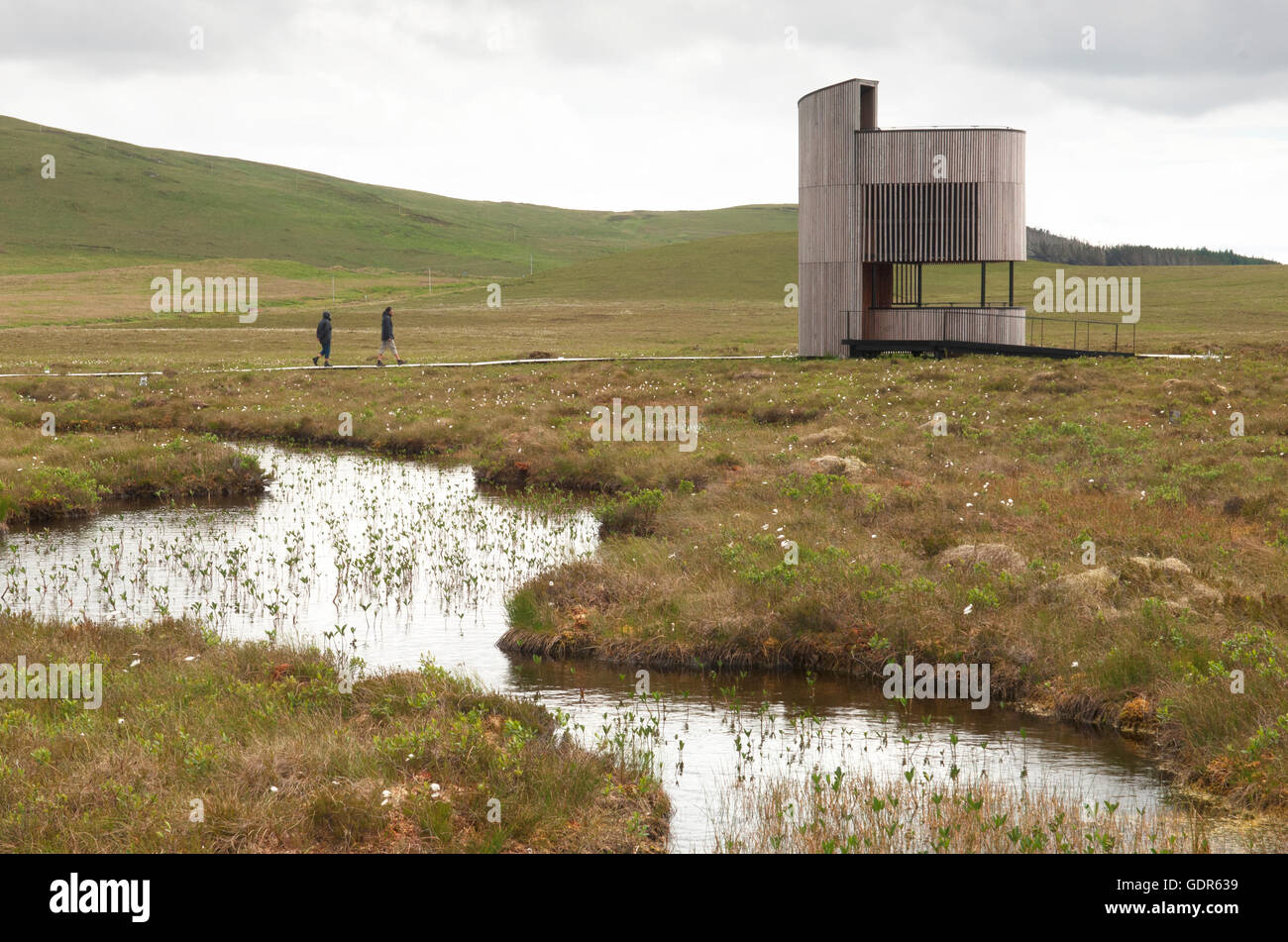 Forsinard flow lookout tower hi-res stock photography and images - Alamy
