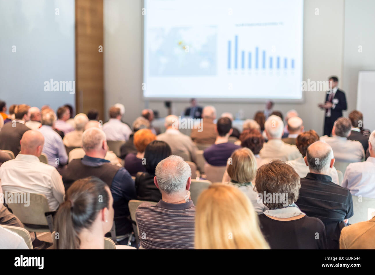 Audience in the lecture hall Stock Photo - Alamy