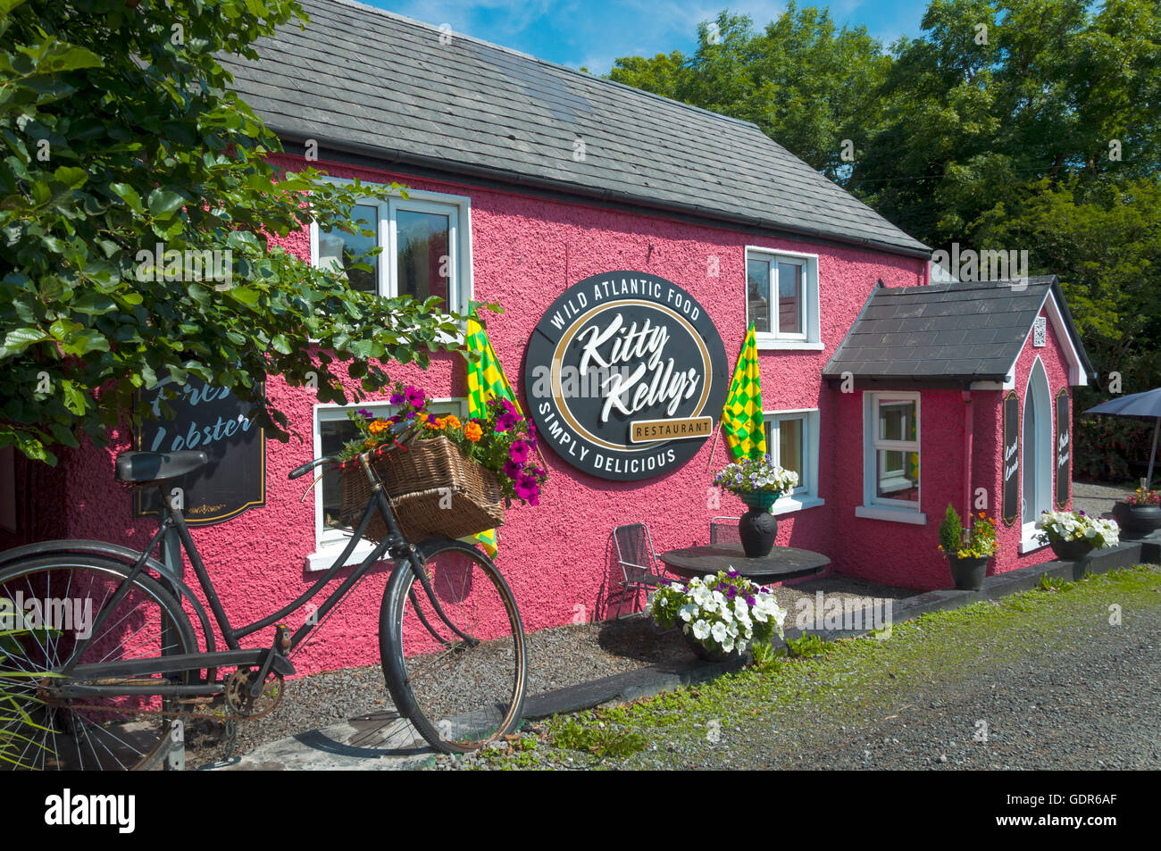 Kitty Kellys restaurant at Largy, Killybegs, County Donegal, ireland ...