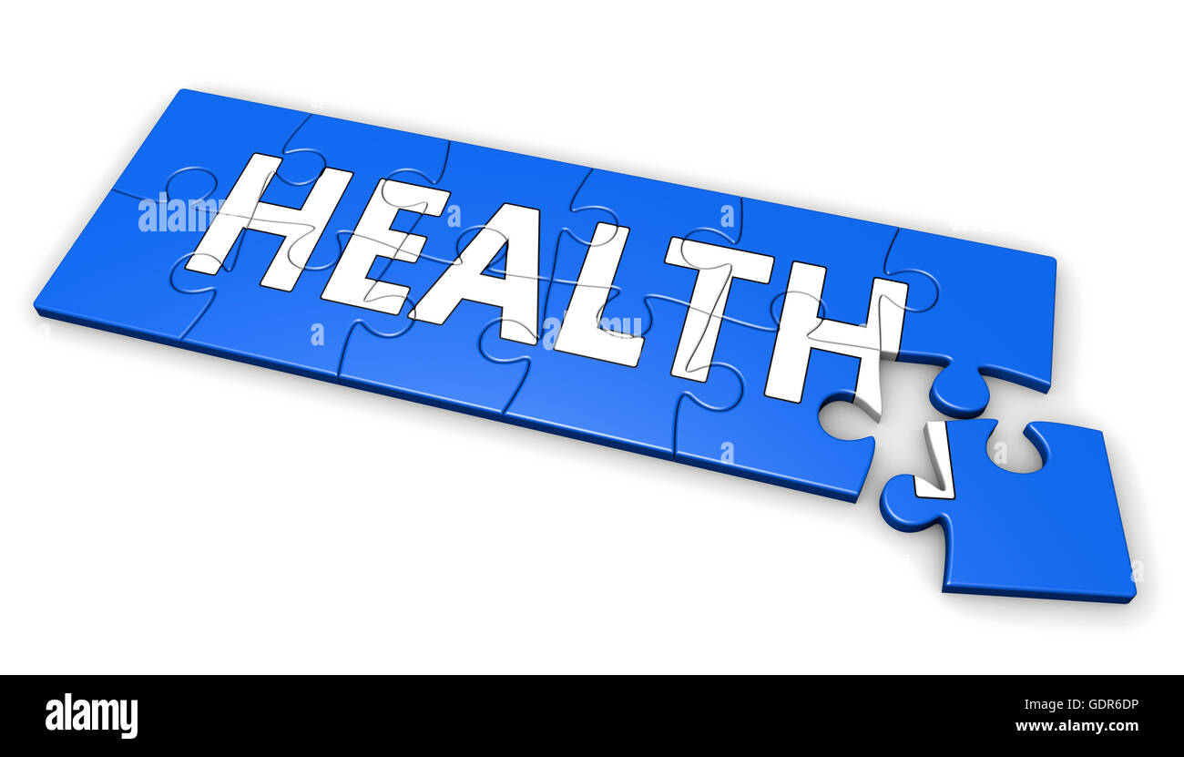 Healthy lifestyle developing concept with health sign and word on a ...