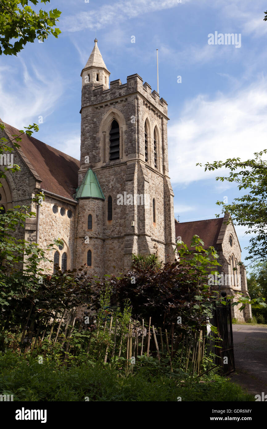 St Augustine's church, One Tree Hill Nature Reserve, Southwark Stock ...