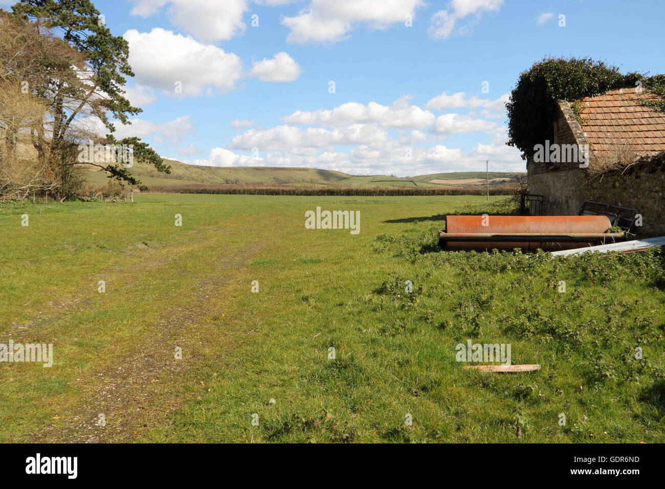 Fields near village of Sutton Poyntz,Dorset Stock Photo - Alamy