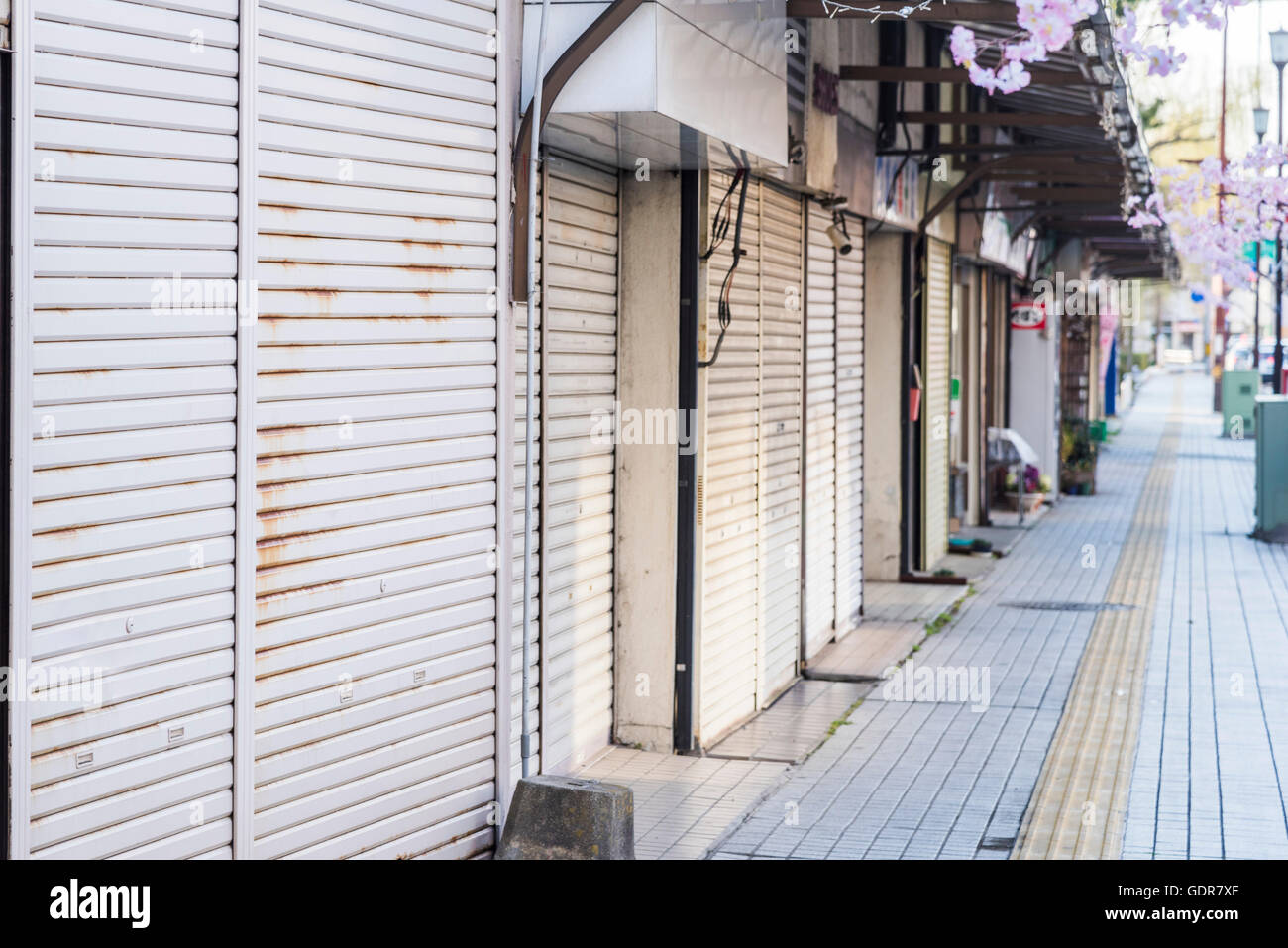 Shutter Shopping Street, Tsuchiura City, Ibaraki Prefecture, Japan ...