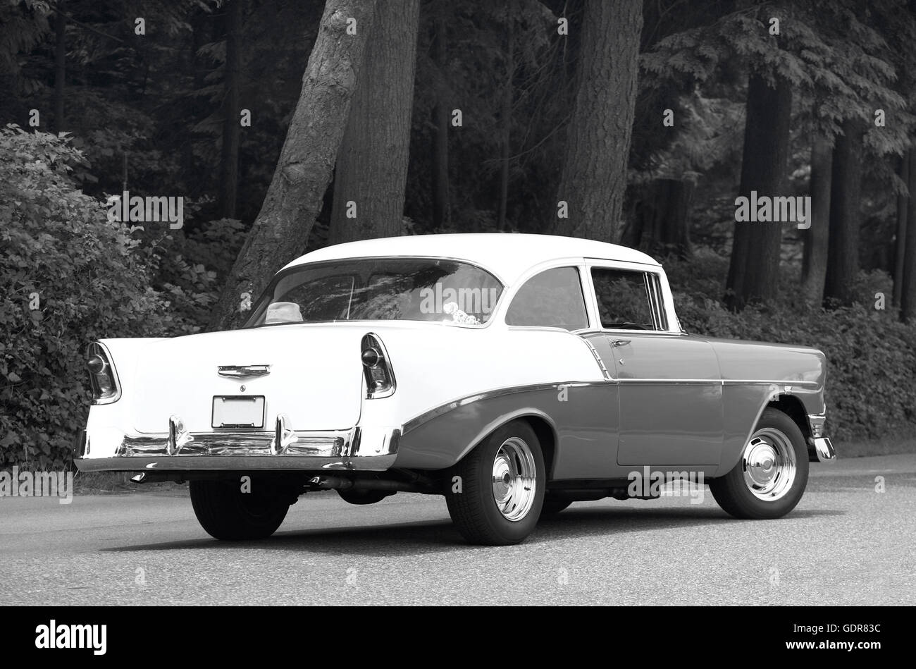 Old fashioned Chevrolet in Stanley Park. Vancouver. Canada Stock Photo ...