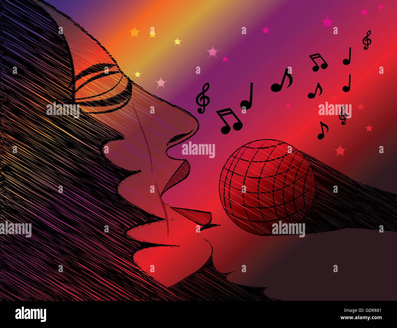 Female singer performing hi-res stock photography and images - Alamy