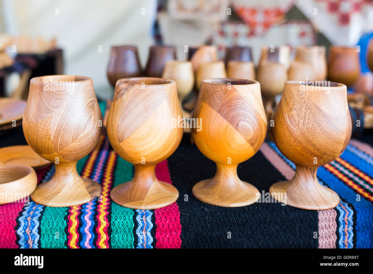 Wooden cups hi-res stock photography and images - Alamy