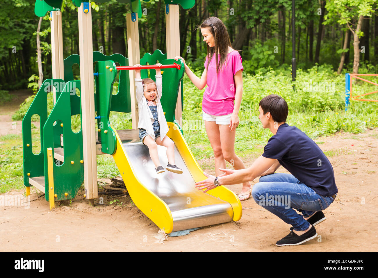 Baby Playing In Park