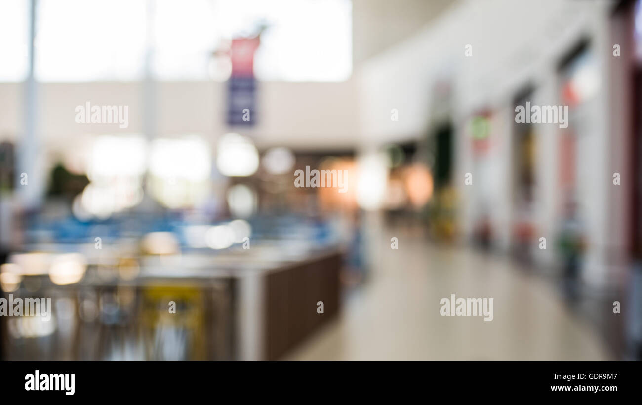 Blur store mall with bokeh background Stock Photo - Alamy