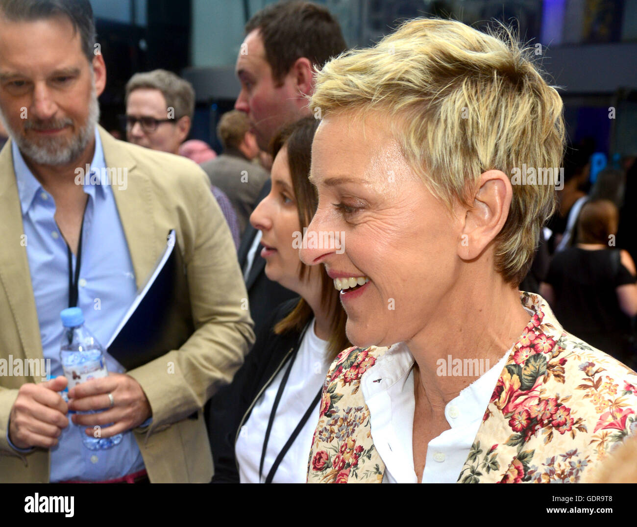 Ellen DeGeneres at the 'Finding Dory' film premiere, London Stock Photo ...