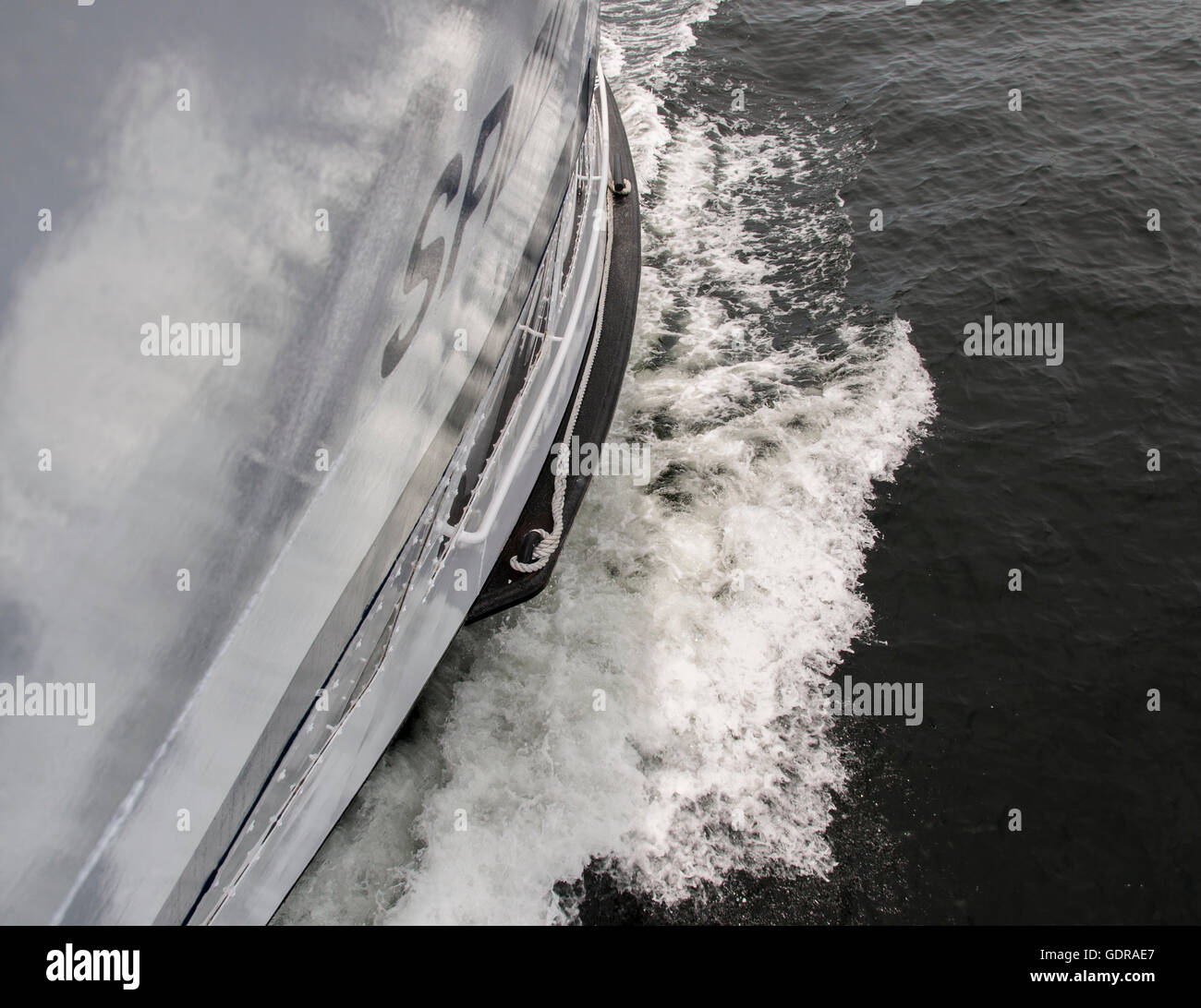 Side of a boat Stock Photo - Alamy