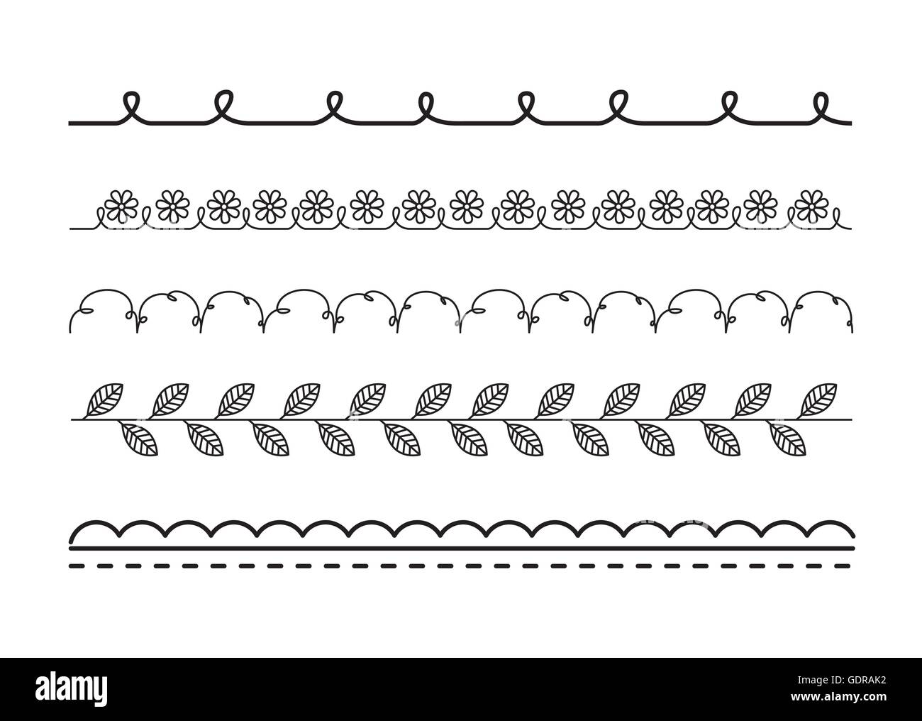 ornament and decoration lines icon. Hand draw design. Vector gra Stock ...