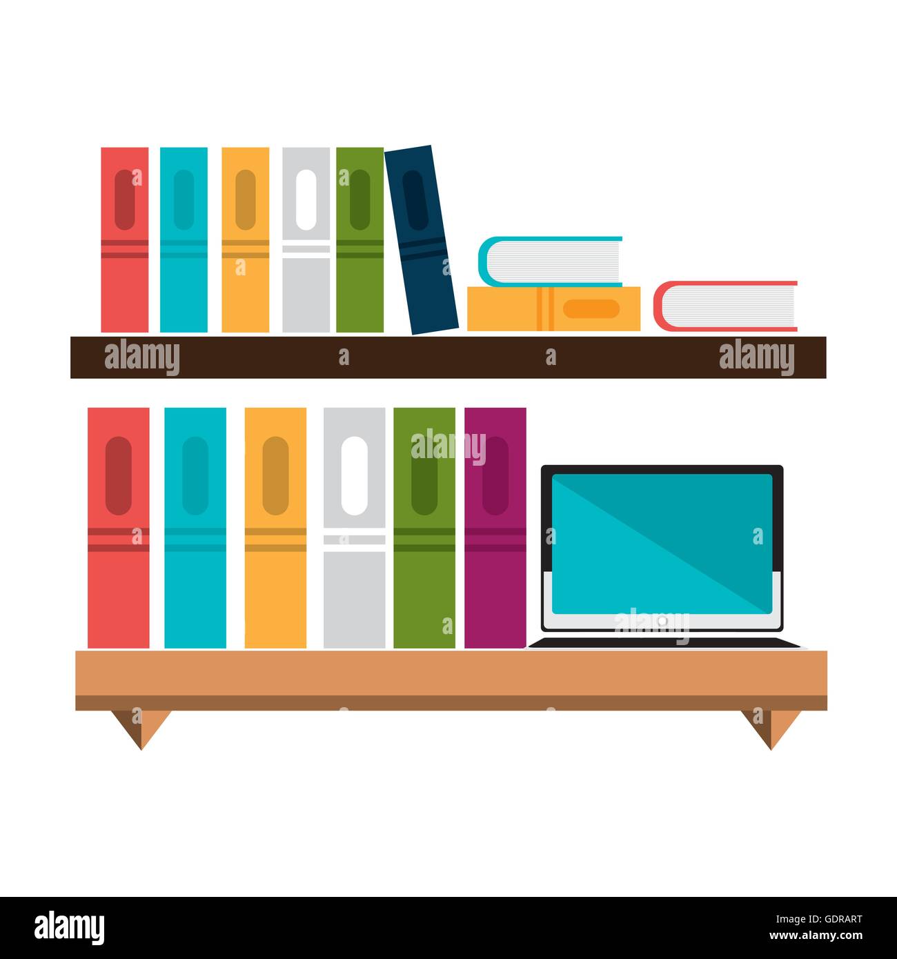 office bookcase isolated icon design Stock Vector Image & Art - Alamy