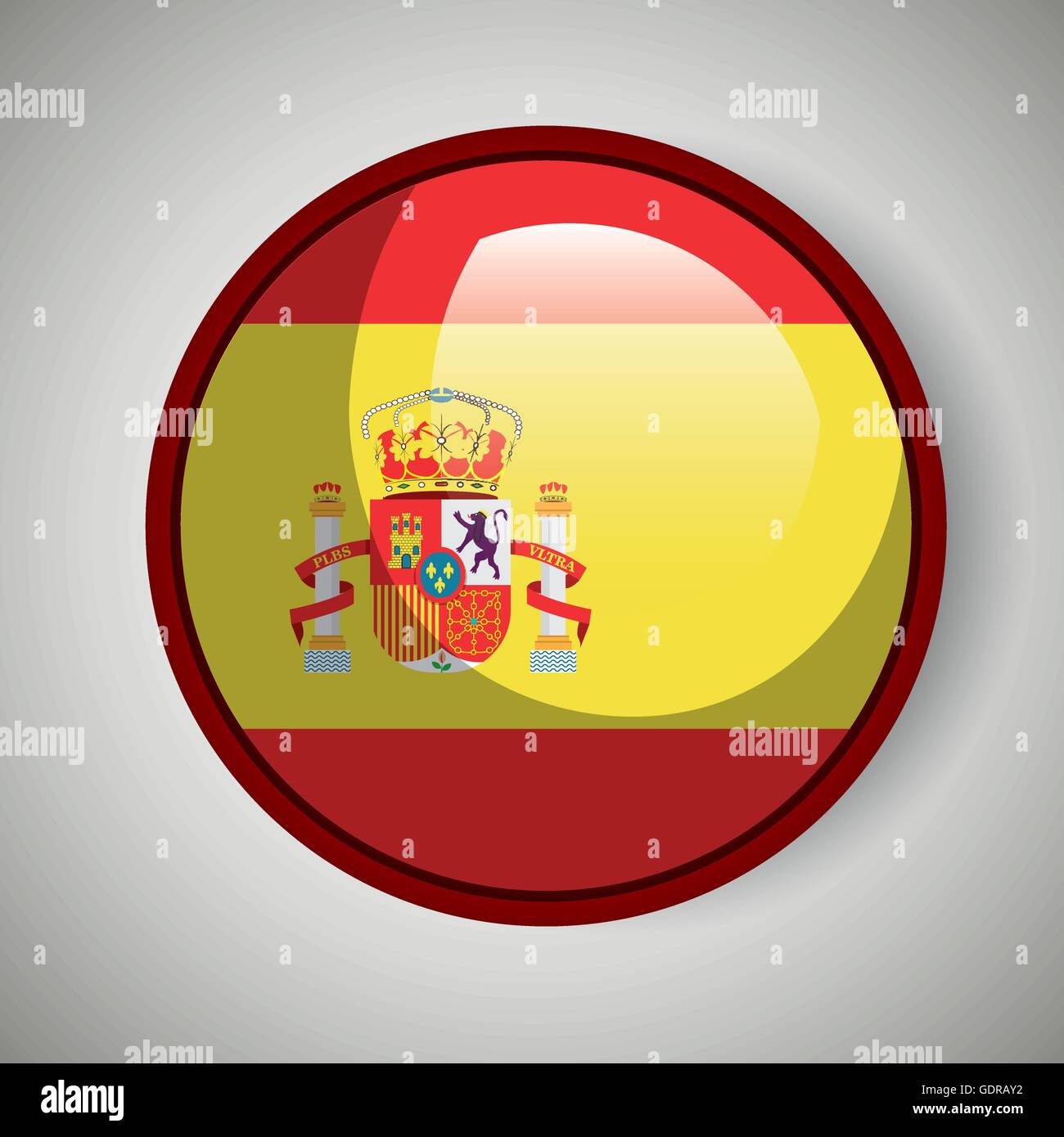 Spanish flag isolated icon design Stock Vector Image & Art - Alamy