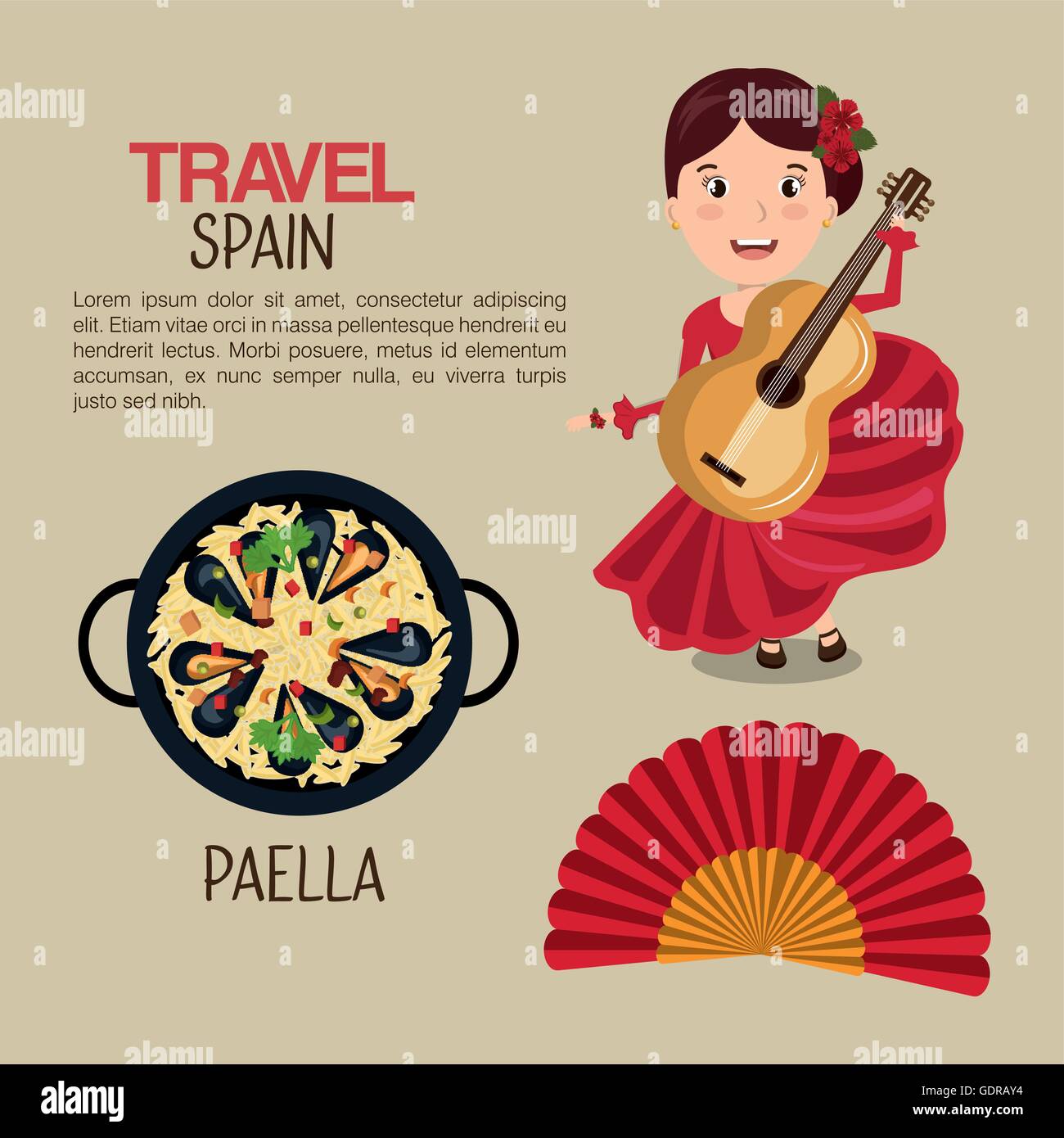 Spanish culture icons isolated icon design Stock Vector Image & Art - Alamy