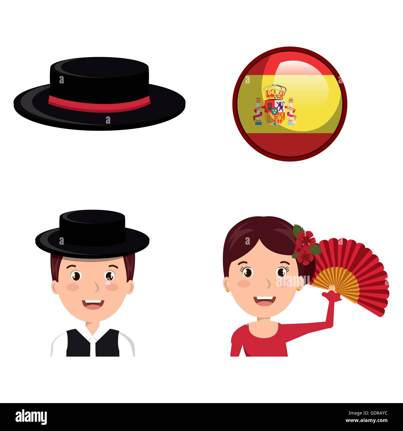 Cartoon Flamenco Dancer Stock Photos & Cartoon Flamenco Dancer Stock ...