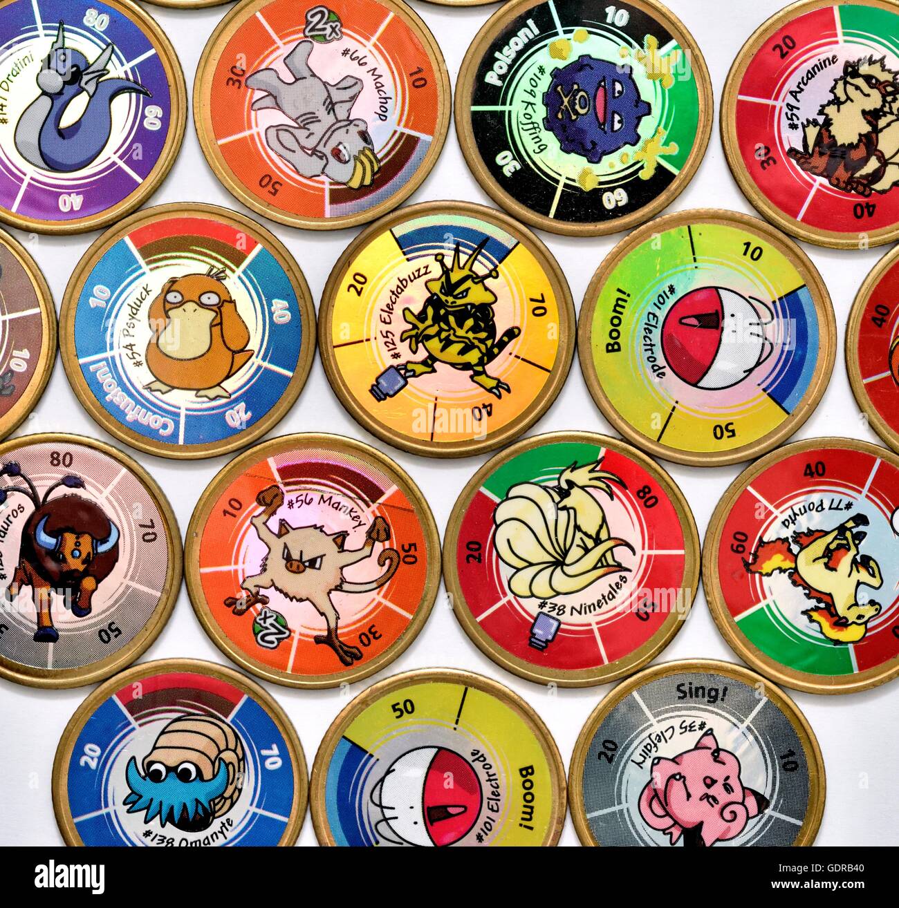Pokemon character coins Stock Photo - Alamy