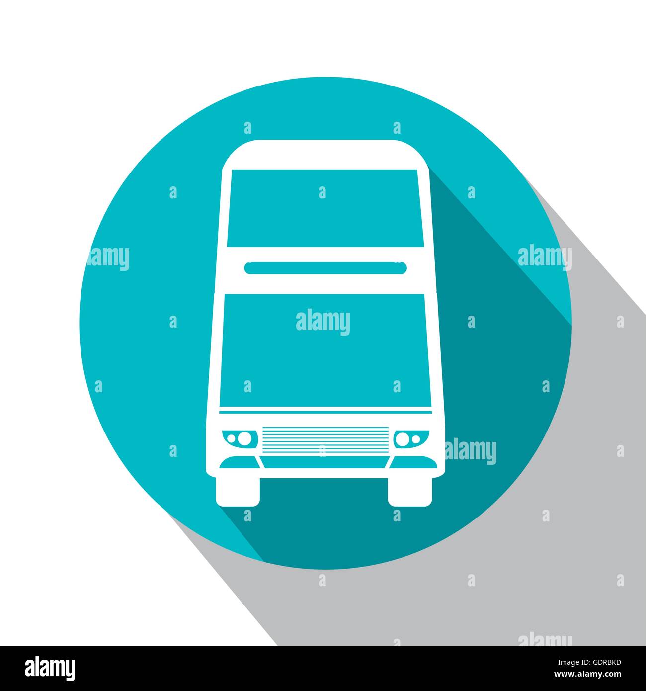 bus icon over circle isolated design Stock Vector Image & Art - Alamy