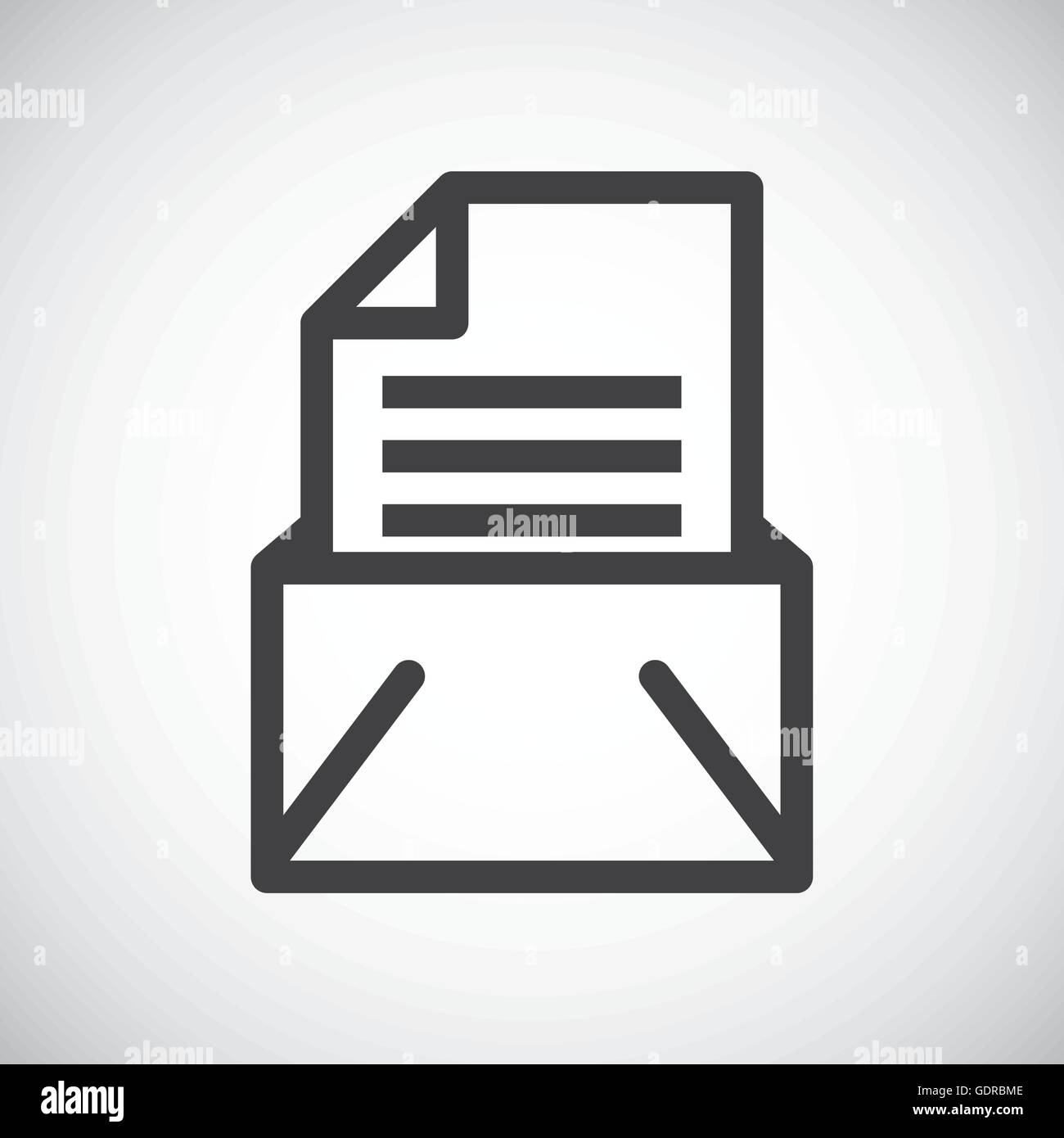 Document. Silhouette icon design. Vector graphic Stock Vector Image ...