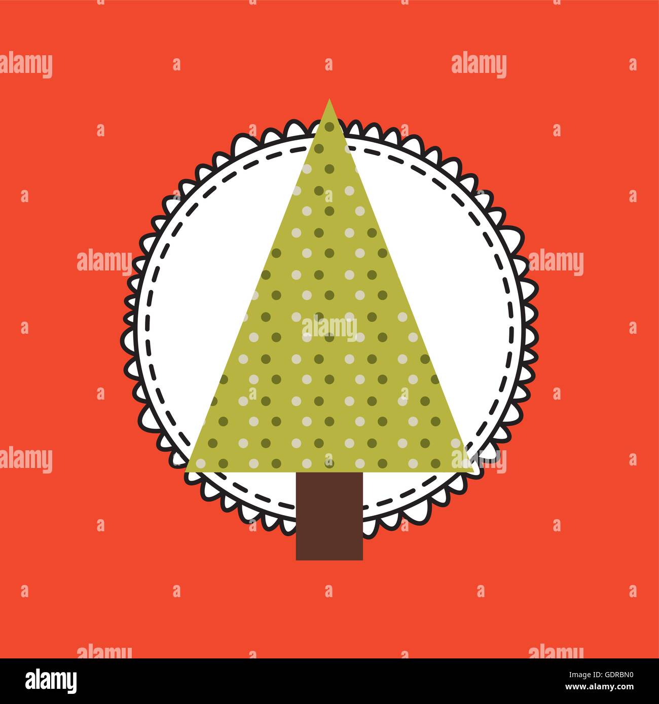 Triangle pine tree icon merry hi-res stock photography and images - Alamy