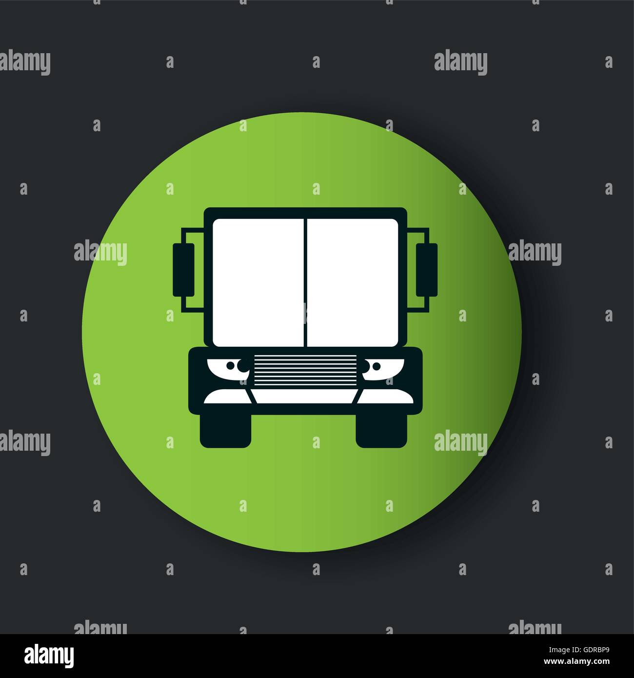 bus icon over circle isolated design Stock Vector Image & Art - Alamy