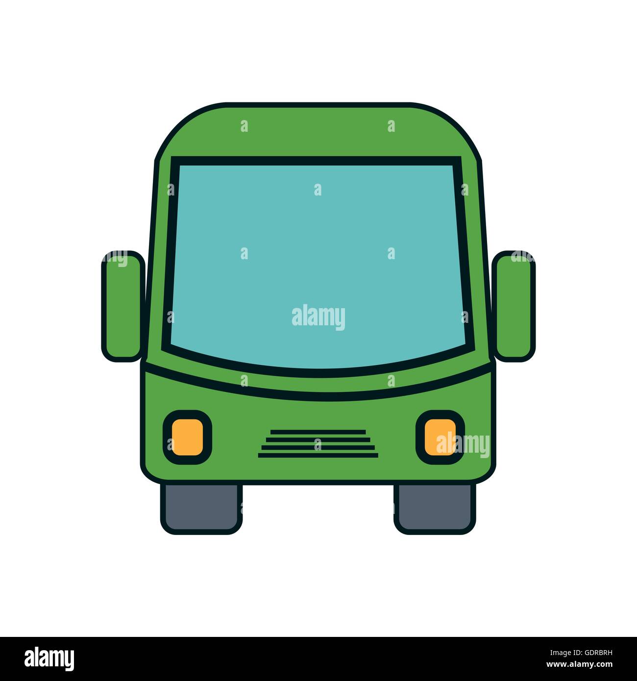 bus icon over white background isolated design Stock Vector Image & Art ...
