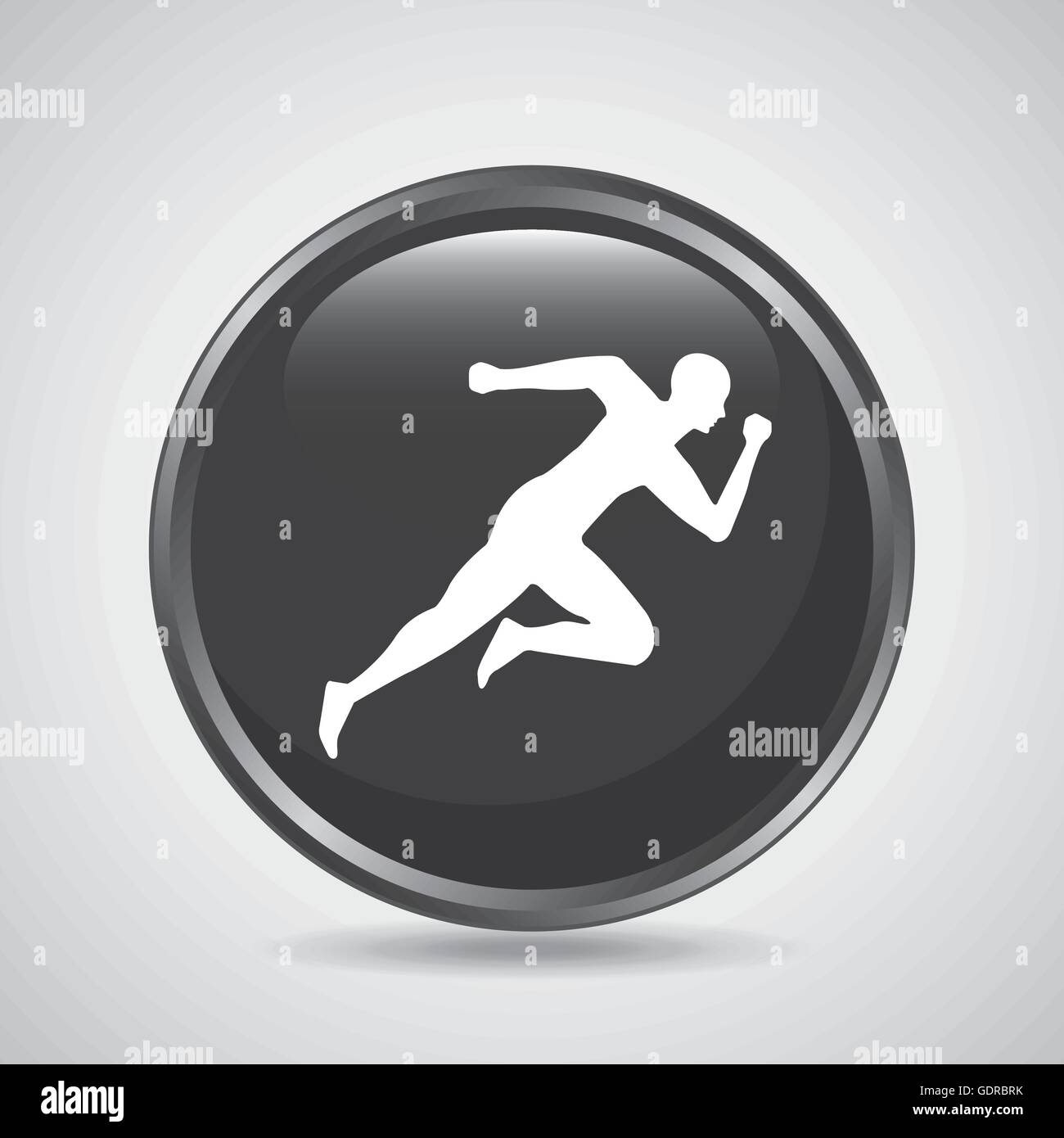 Man running icon. Sport design. Vector graphic Stock Vector Image & Art ...