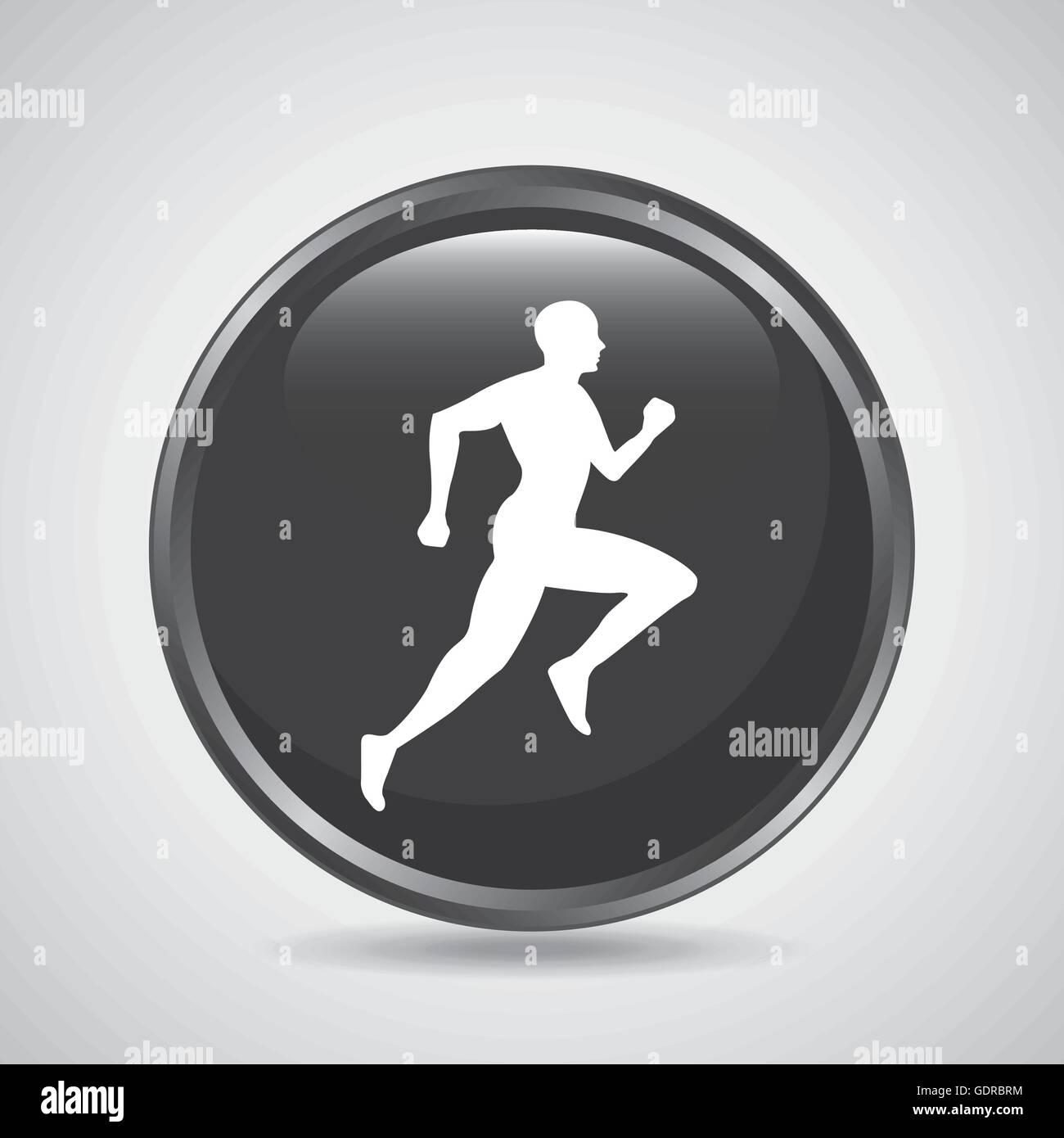 Man running icon. Sport design. Vector graphic Stock Vector Image & Art ...