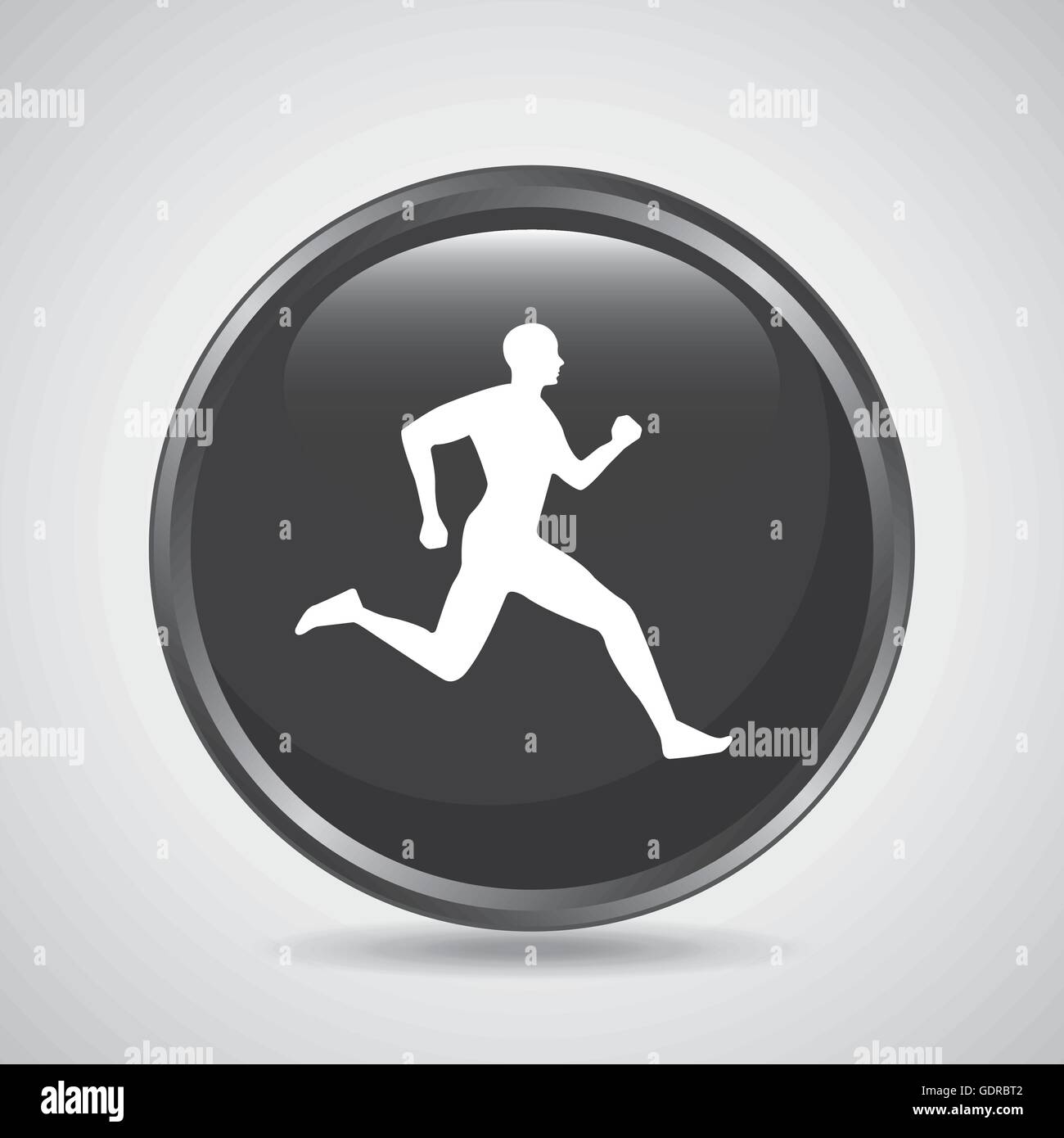Man running icon. Sport design. Vector graphic Stock Vector Image & Art ...