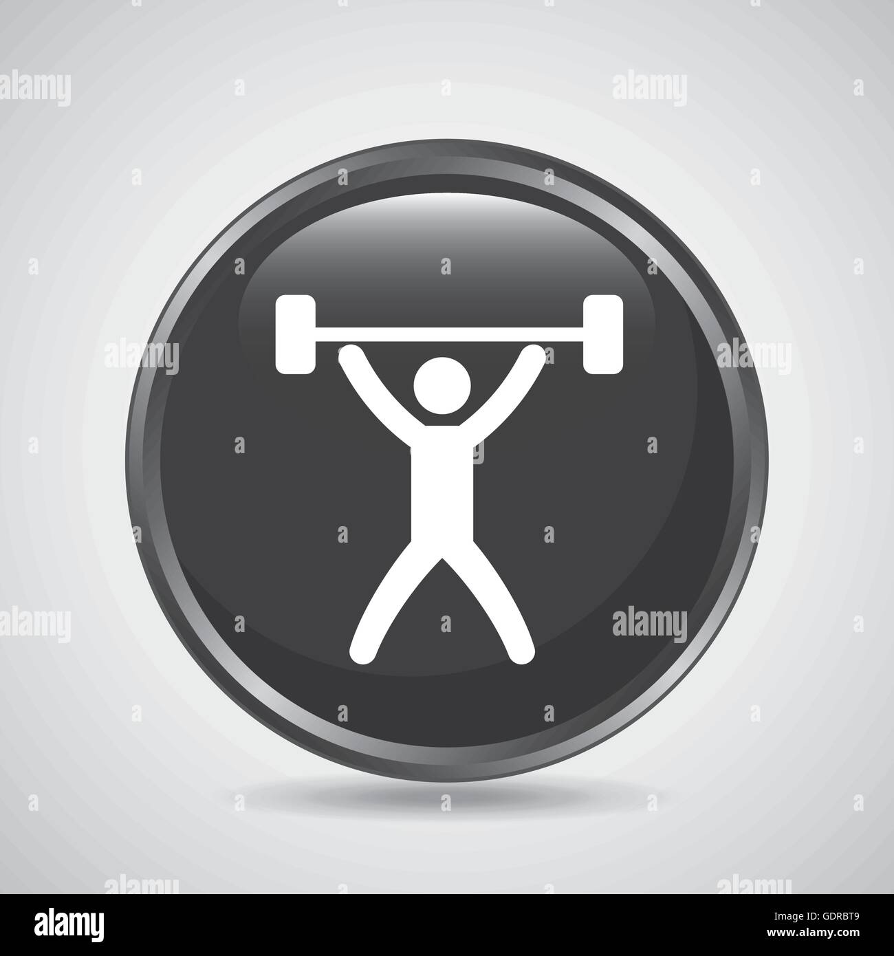 Weight lifting icon. Sport design. Vector graphic Stock Vector Image ...
