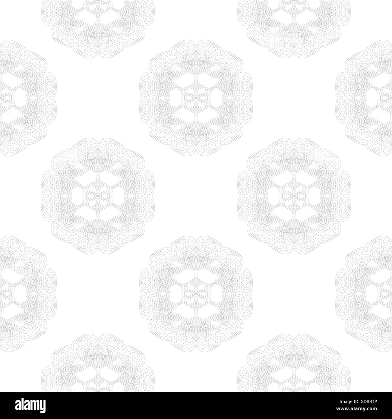 Seamless Pattern. Set of Rosettes Stock Photo - Alamy