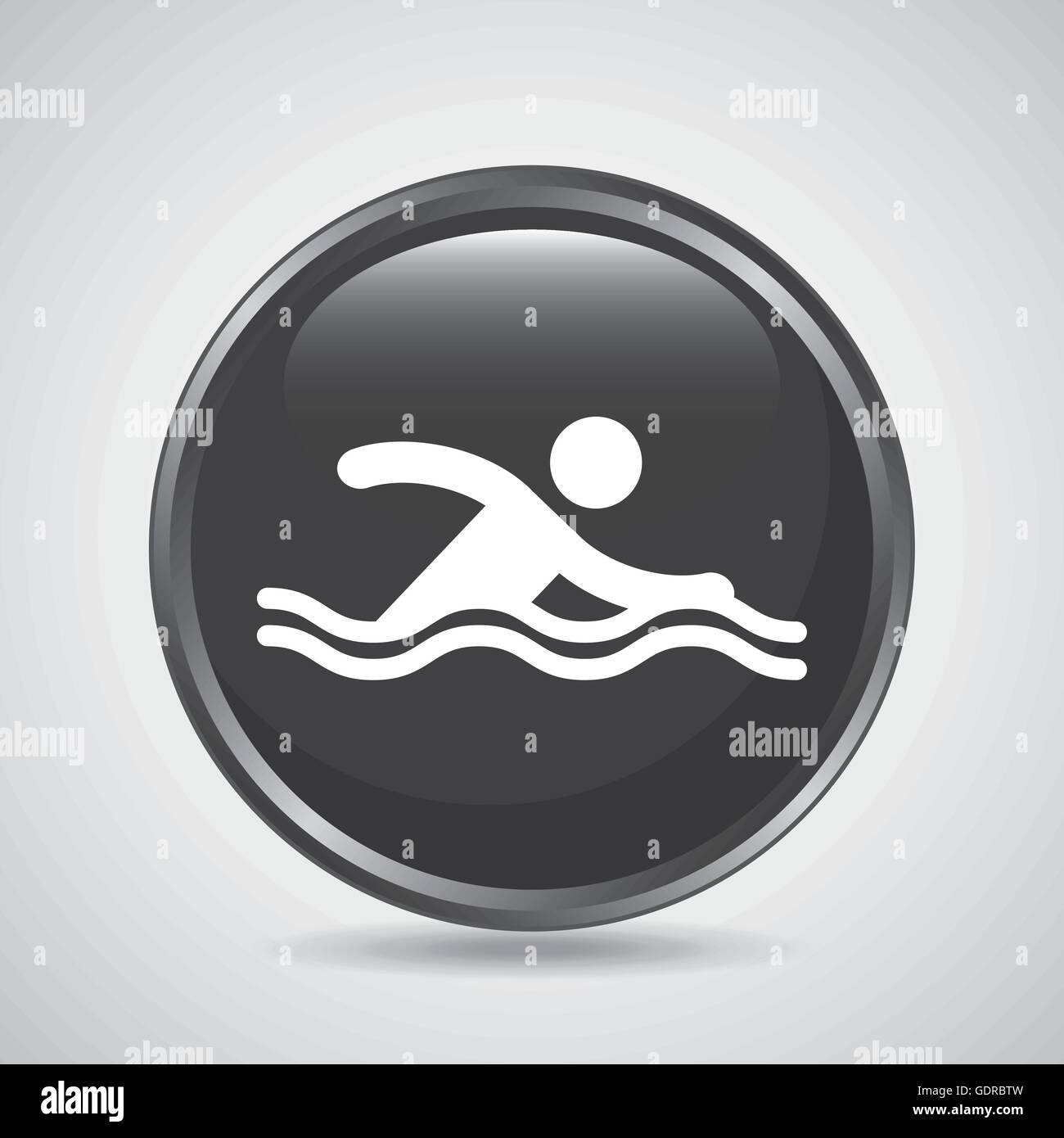 Man swimming icon. Sport design. Vector graphic Stock Vector Image ...