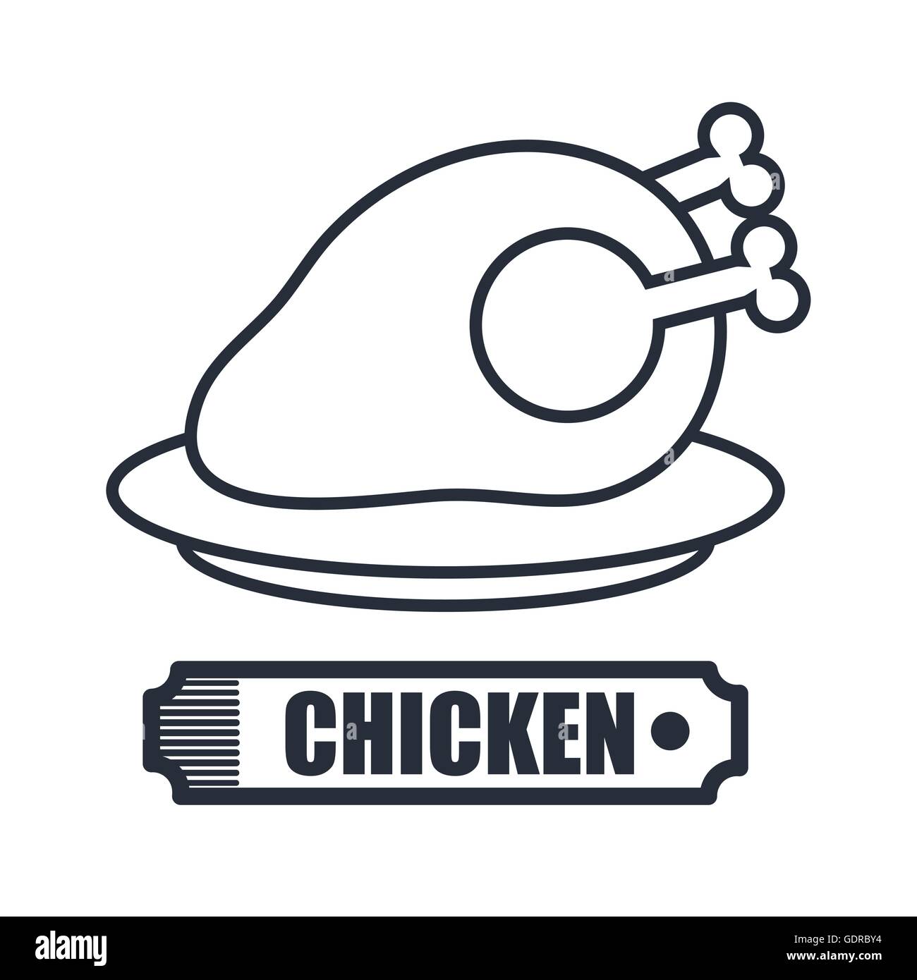 hot chicken meat isolated icon design Stock Vector Image & Art - Alamy