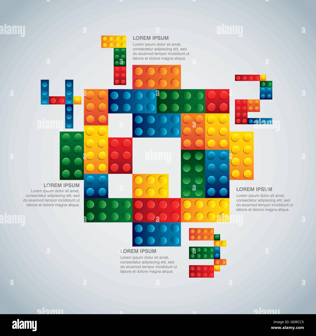 Geometric puzzle icon. Infographic design. Vector graphic Stock Vector ...