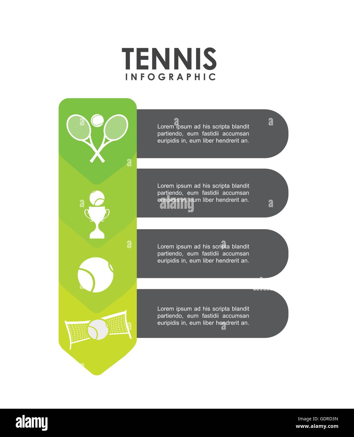 trophy ball and racket icon. Tennis design. Vector graphic Stock Vector ...