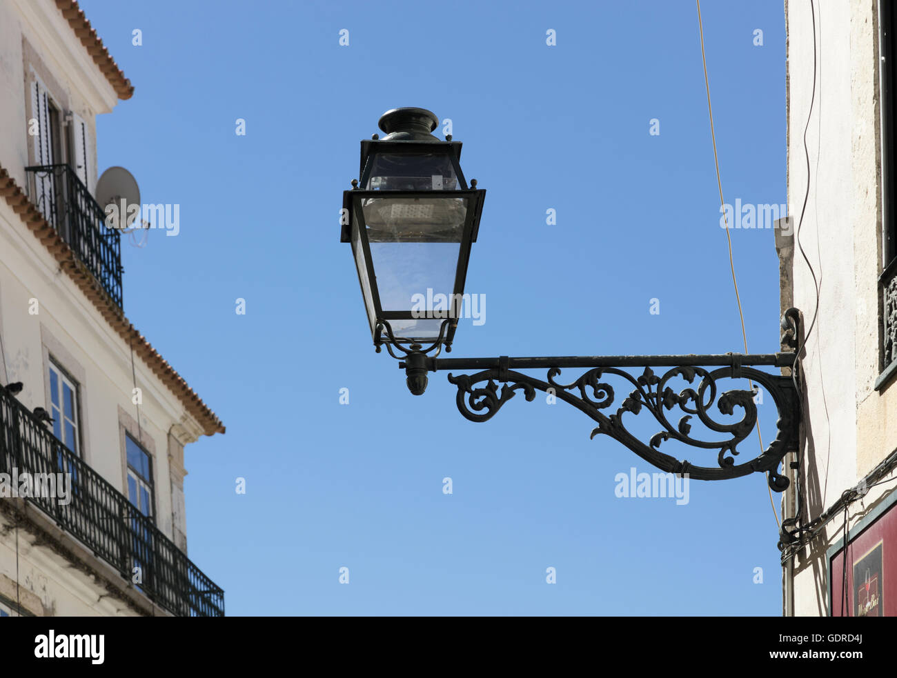 Ornate European street lamp Stock Photo - Alamy