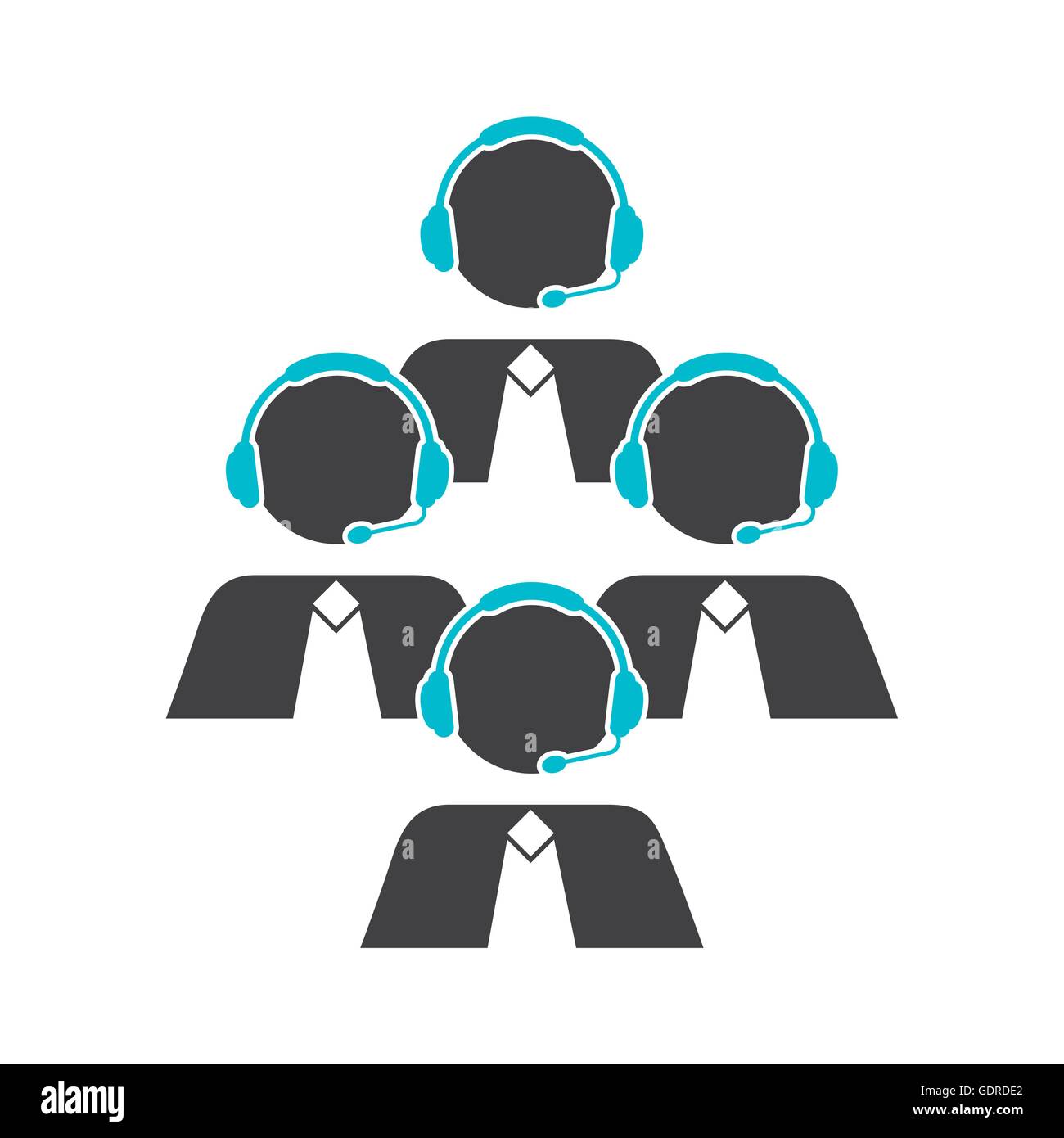 Pictogram operator icon. Delivery and Shipping design. Vector gr Stock ...